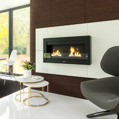 Henley Oslo 900 Wall-Mounted Bioethanol Fire - White – The Stove House