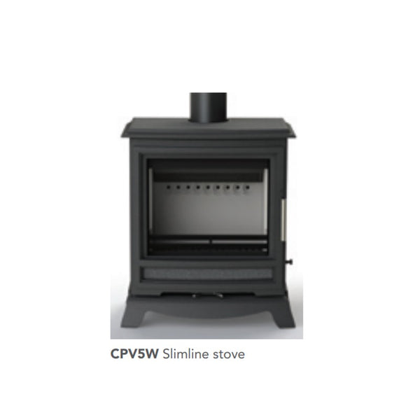 CJ Purevision LPV8 Linea Multi fuel 8kW Stove Charlton and Jenrick ...