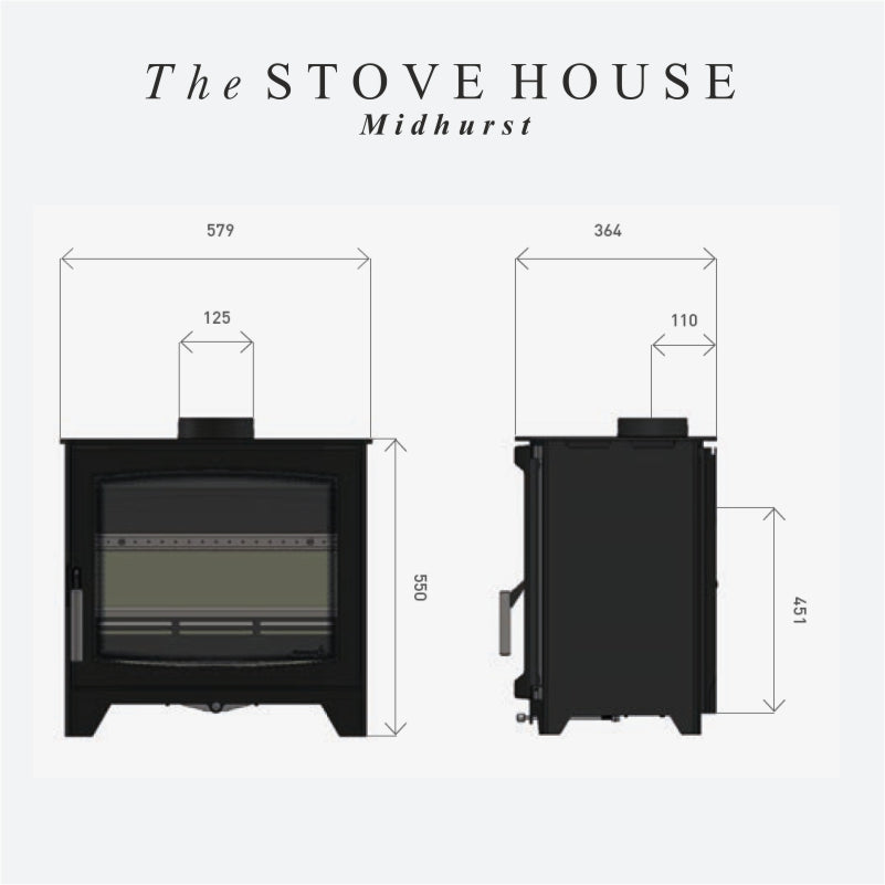 New Parkray Aspect 7 Modern 7kW Defra Stove From Hunter – The Stove House