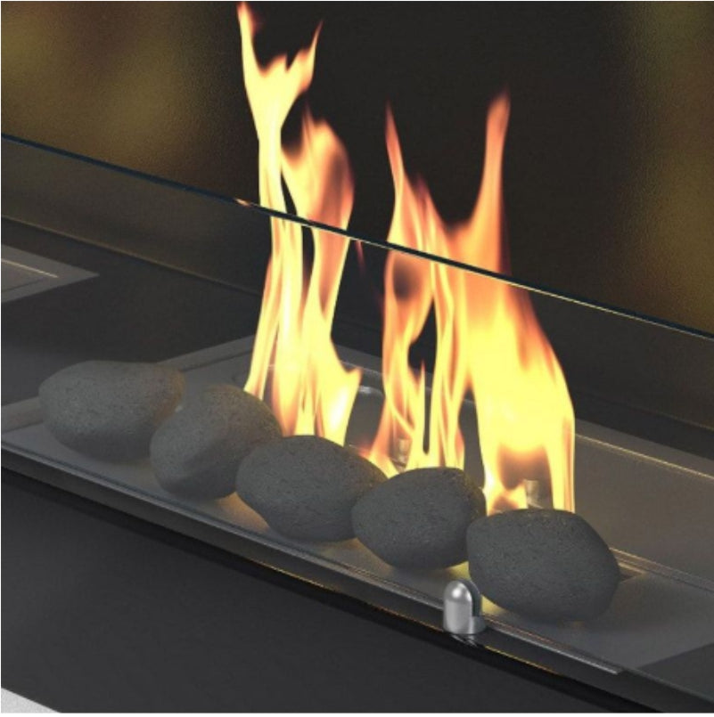 Arlington - Bioethanol Fire (Black & White)